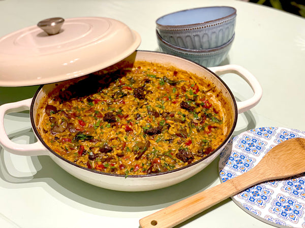 Grecian Vegetable Truffle Orzo Recipe | The Greek Vegetarian – Grecian ...