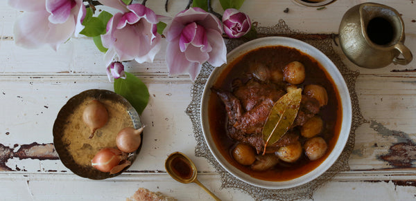 Rabbit stew recipe from Ioannina, Epirus - by Kali orexi – Grecian Purveyor