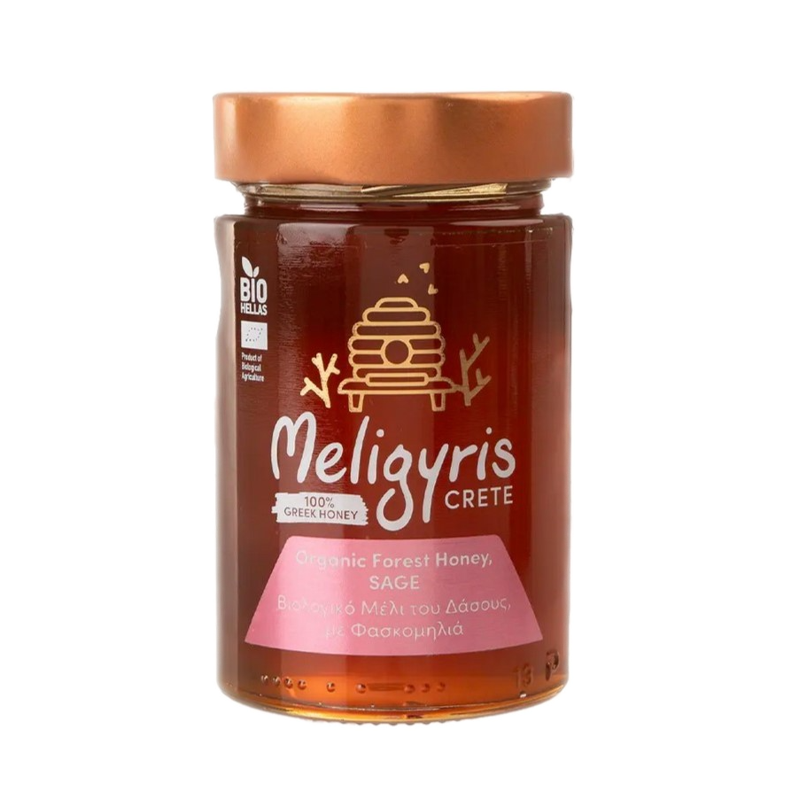Greek Pure Honey – Cretan Woodland Raw Sage Honey – Grecian Purveyor