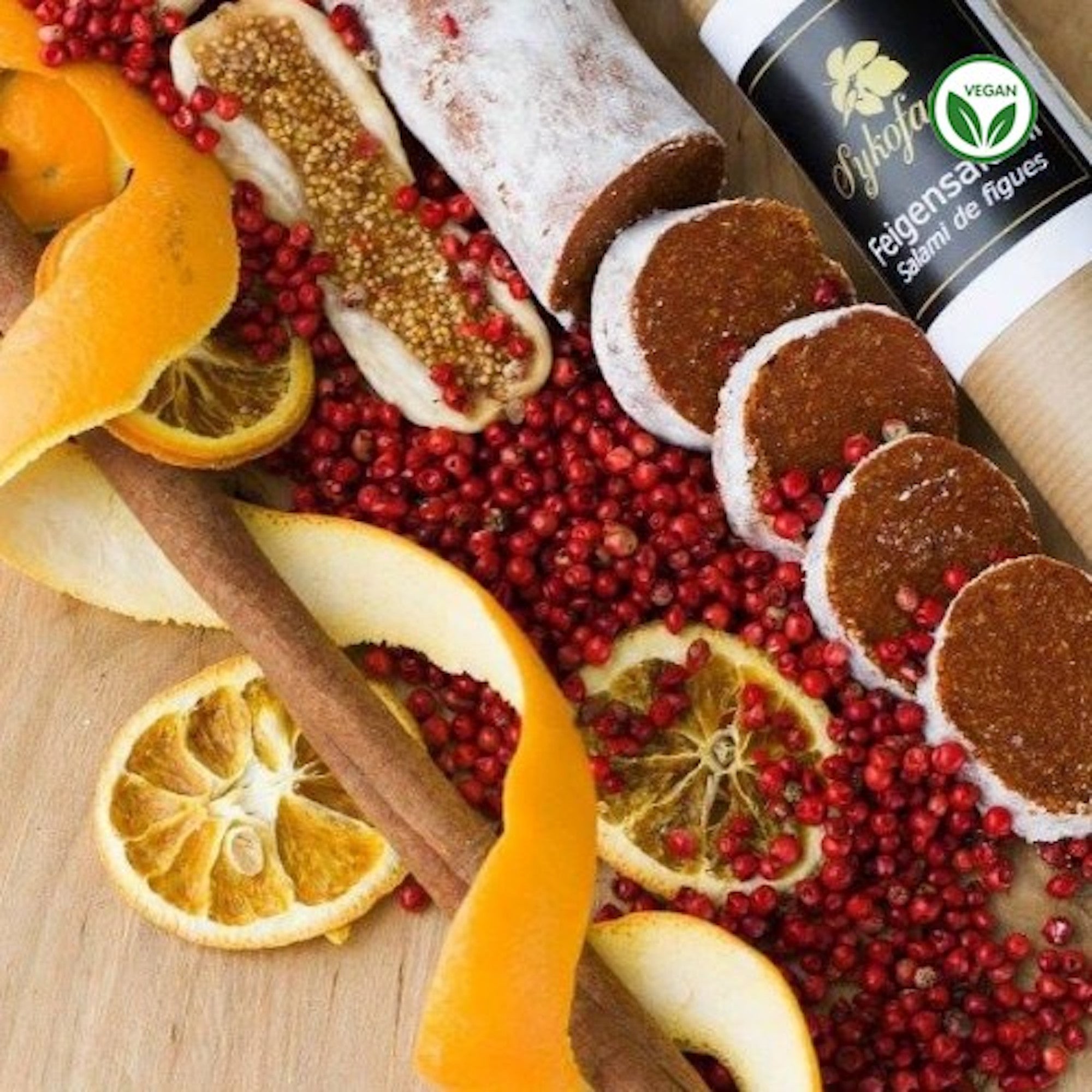 Fig Salami - Vegan Sausage with Oranges, 180gr - Grecian Purveyor