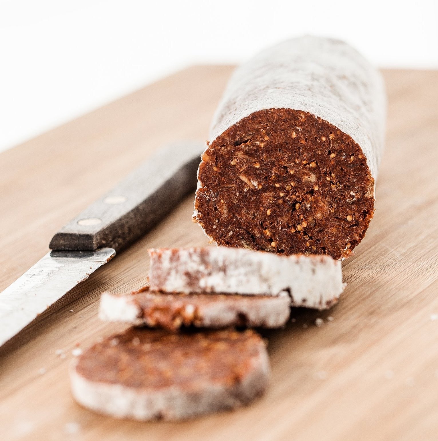Fig Salami - Vegan Sausage & Moroccan spices, 180gr - Grecian Purveyor